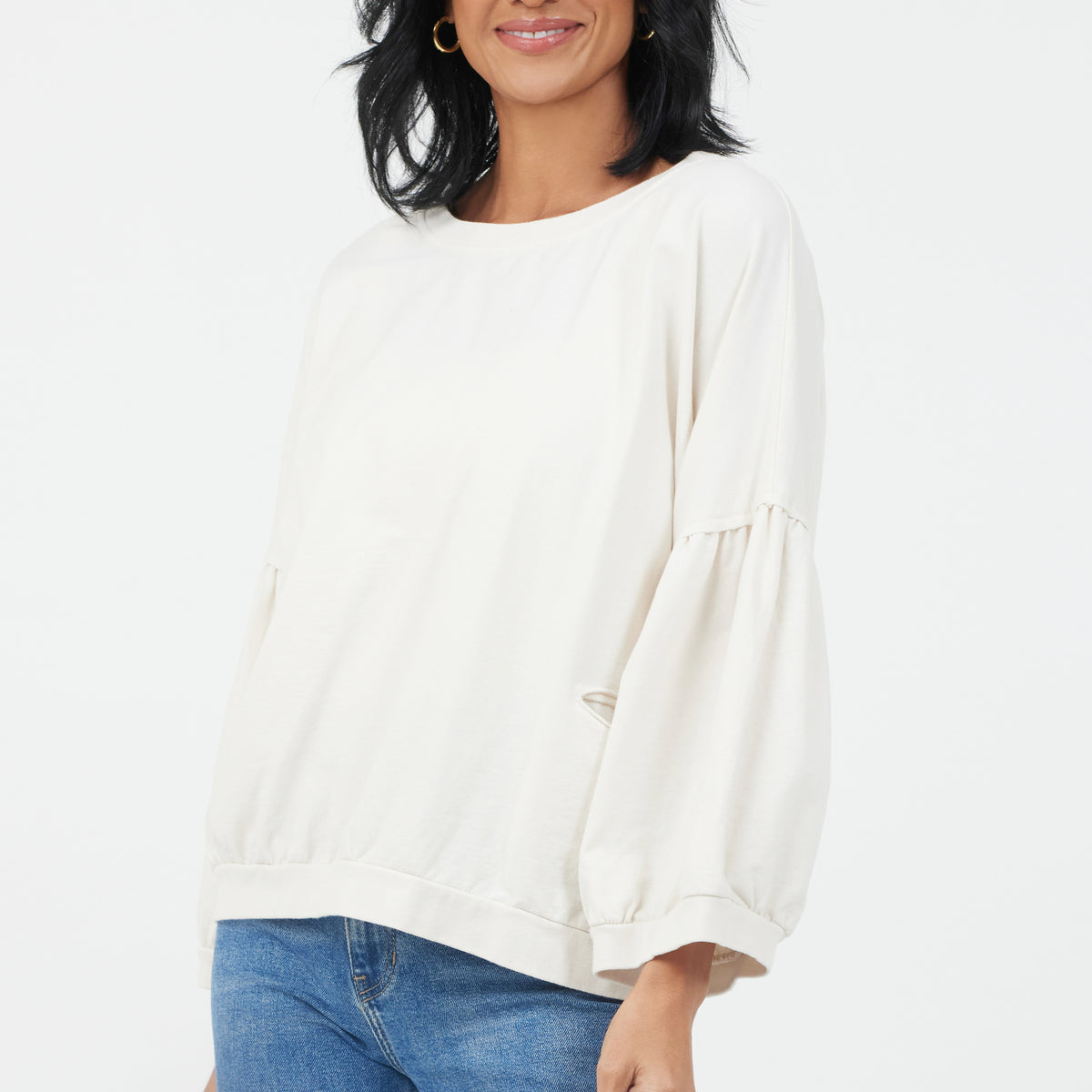 Bea Balloon Sleeve Sweatshirt – Suzy D London
