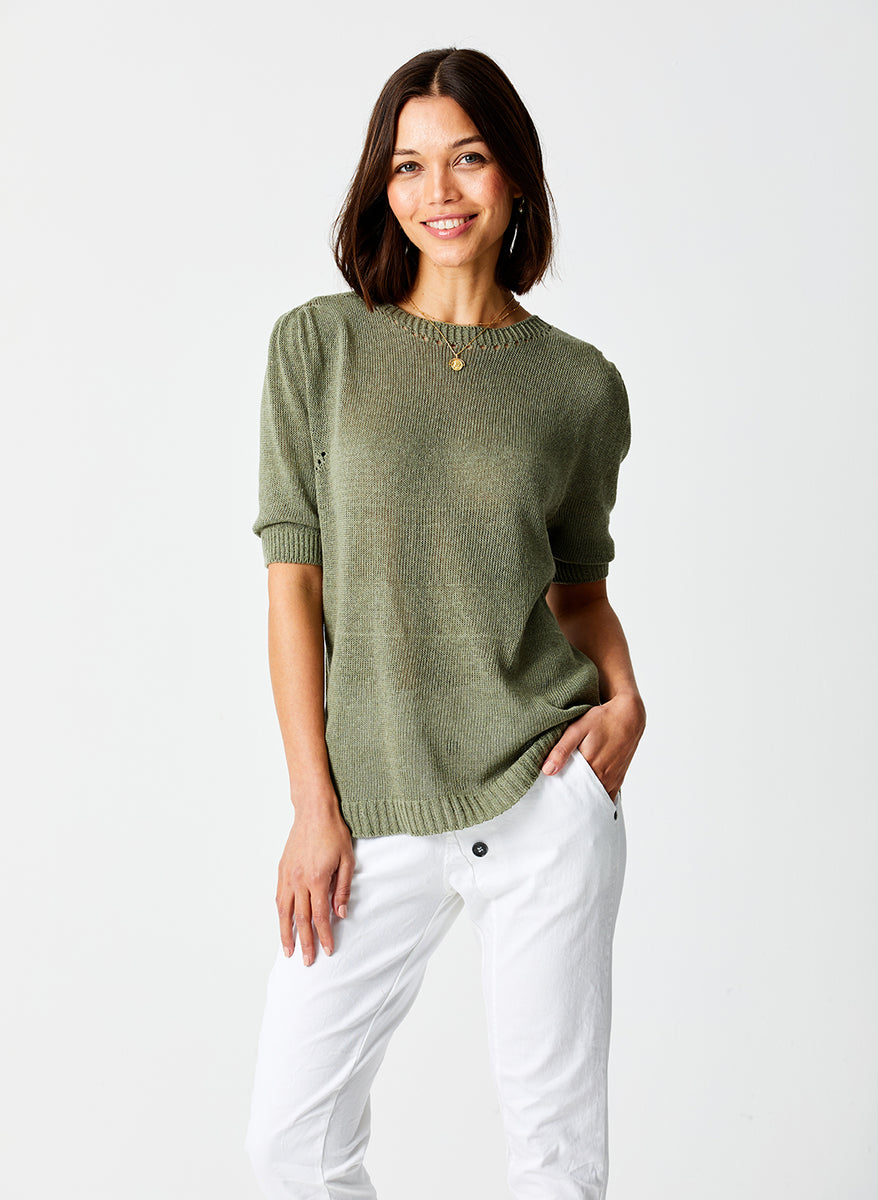 Fidela Puff Sleeve Knit – Suzy D London